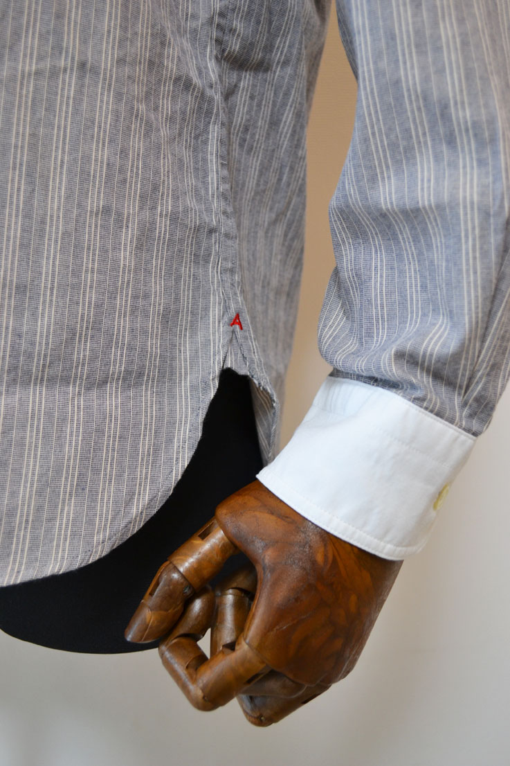 ADJUSTABLE COSTUME: ♪ Work Style Stripe Shirt & Black Kemp Wool Suit ...