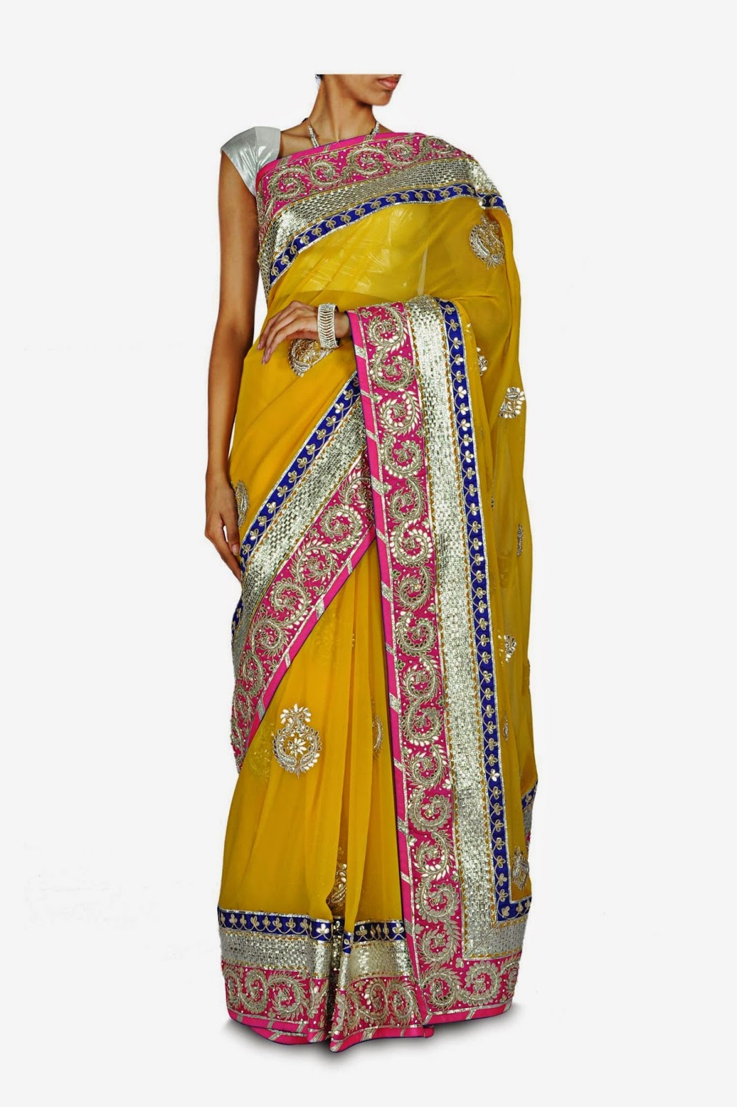 Buy Online Designer Indian Saris - Vega Fashion Mom