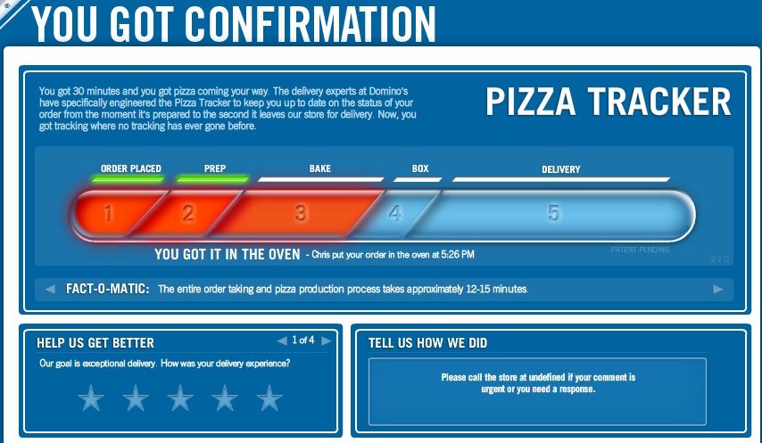 Dominos tracker complete - herynet