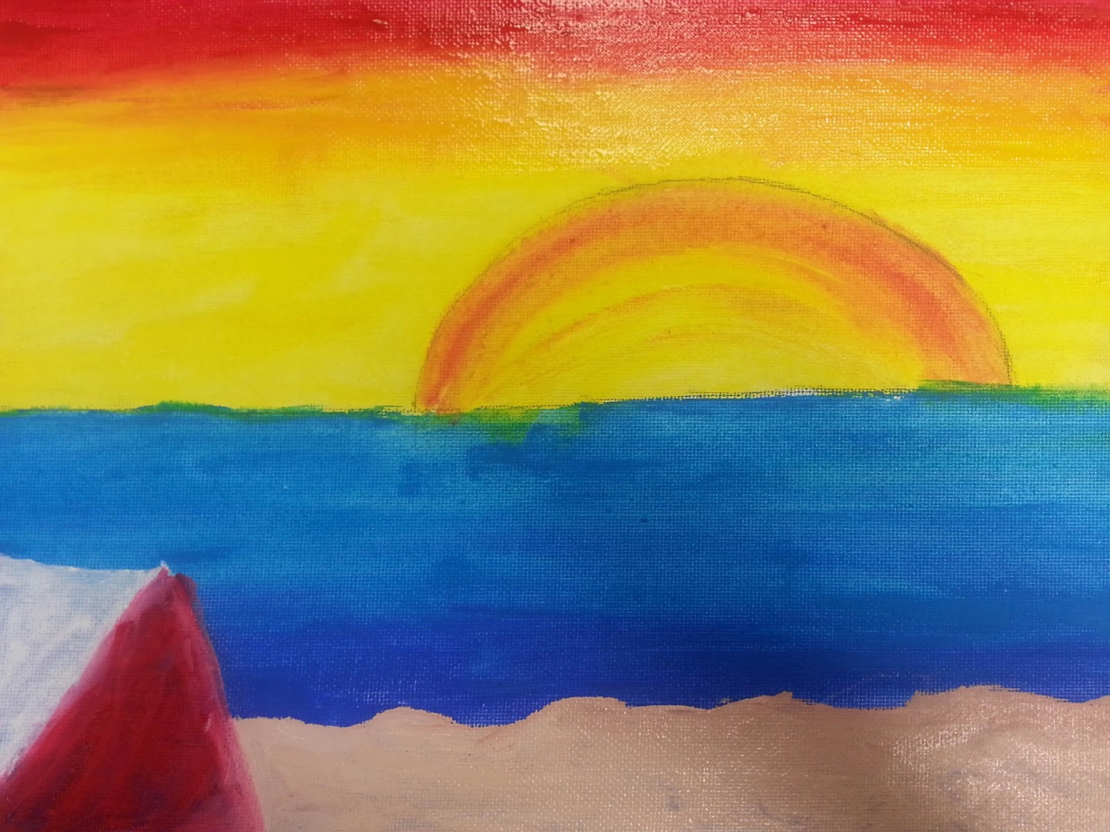Tales from the Traveling Art Teacher!: Landscapes with 5th Grade ...