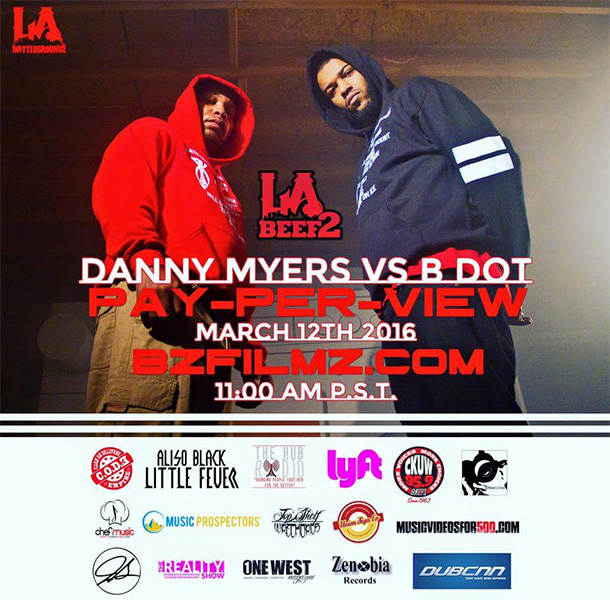 NEW RAP BATTLE!!! - "DANNY MYERS VS B DOT"...