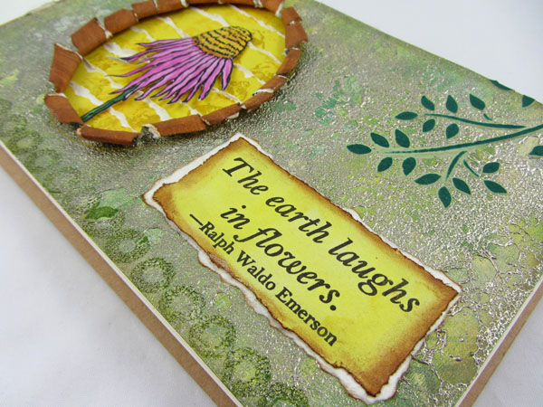 PaperArtsy: 2017 #18 Torn, Ripped, Burnt: Art Journal Page with EEV {by ...