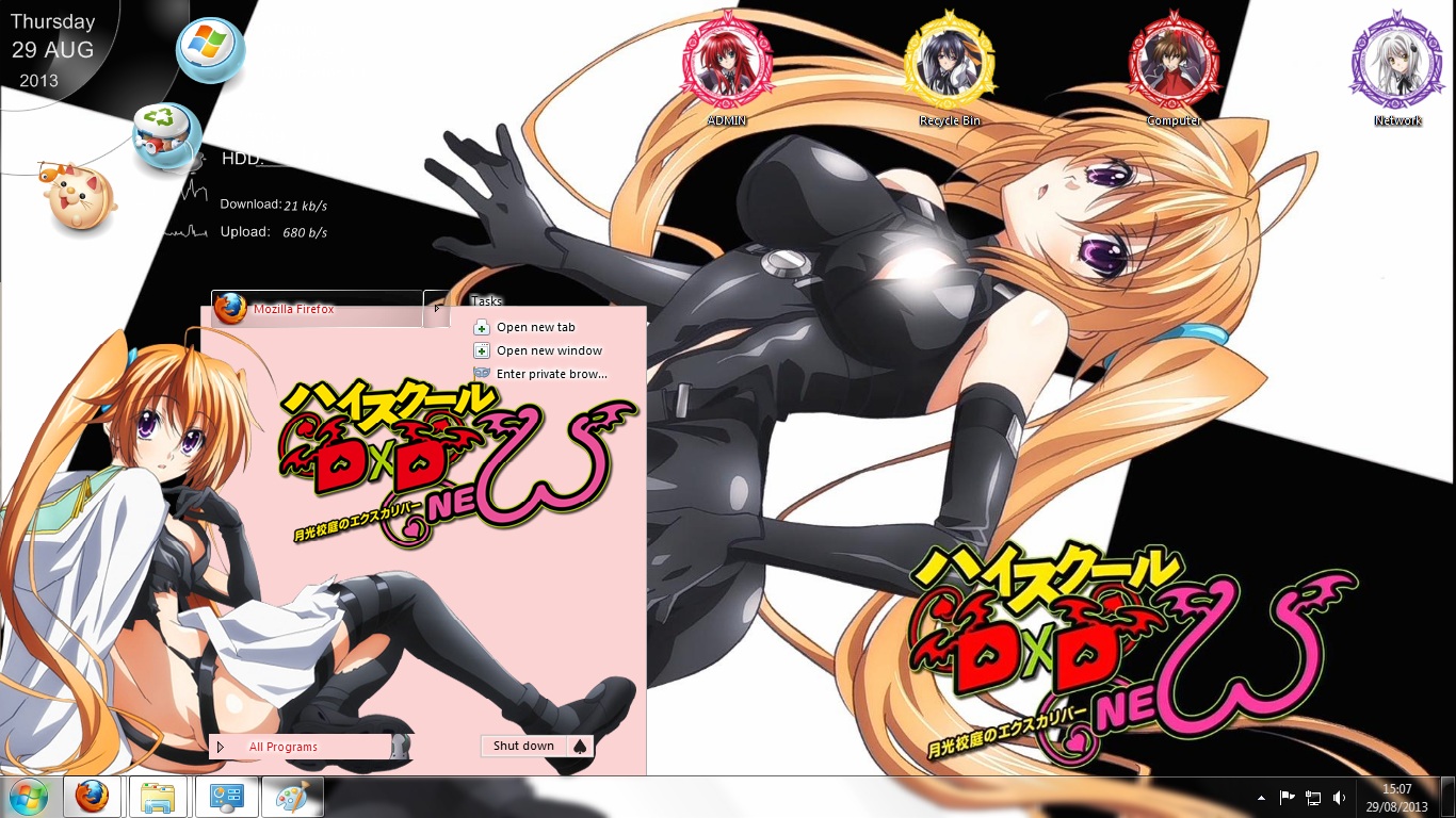 [Win7 Theme] High School DxD