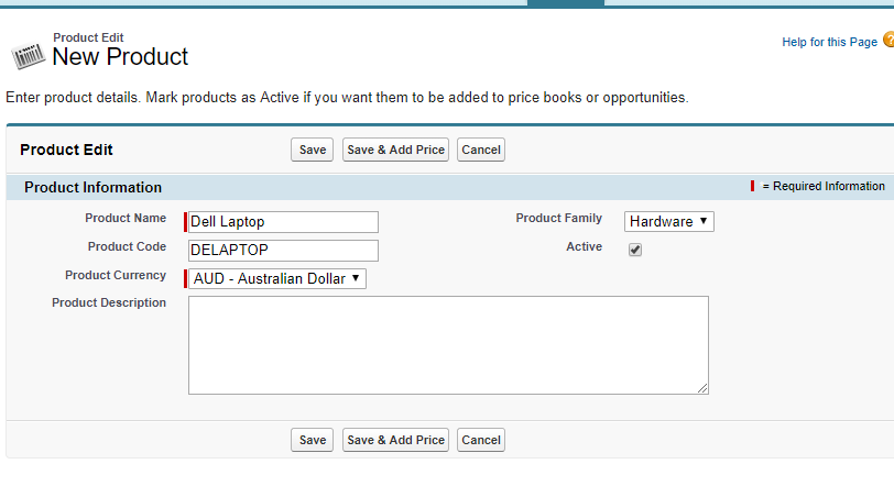 Salesforce Tuner: CPQ Product basic configuration Salesforce Tuner: CPQ Product basic configuration