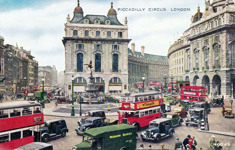transpress nz: London traffic, early 1950s