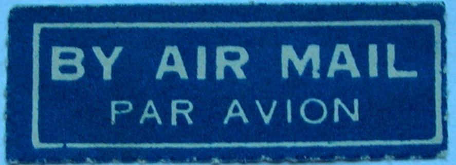 International Airmail And Priority Mail Labels: Hong Kong: Airmail labels