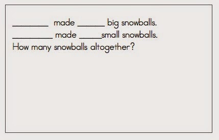 Joyful Learning In KC: Snow Math Story Problems