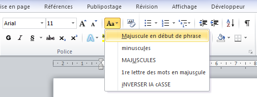 sb astuces: Comment transformer des majuscules en minuscules dans Word