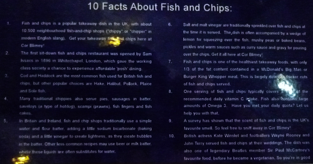 (Eat to Live) or (Live to Eat): Cor Blimey