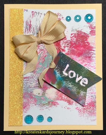 KreatesKards Journey: Mirror Text Cards I Made Using The Gel Press ...