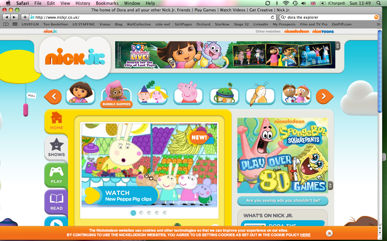 The Adventures of Nyah: Childrens Cartoon Website Research