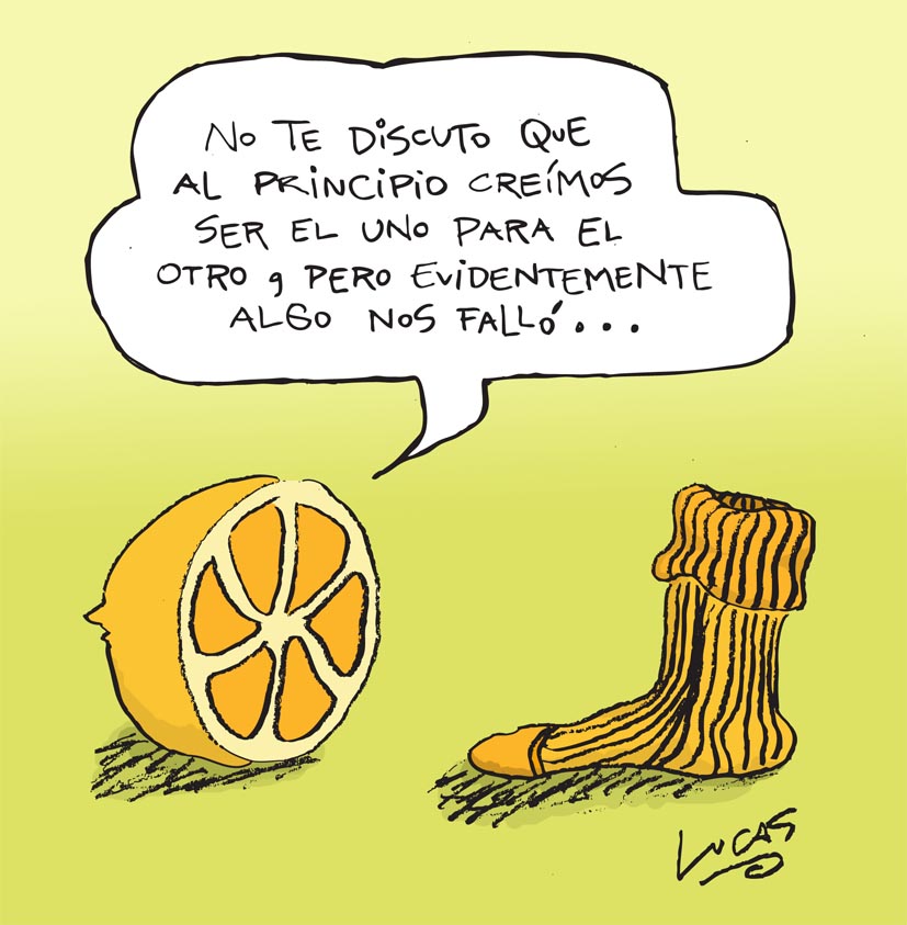 mujer sin talentos: Mi media naranja