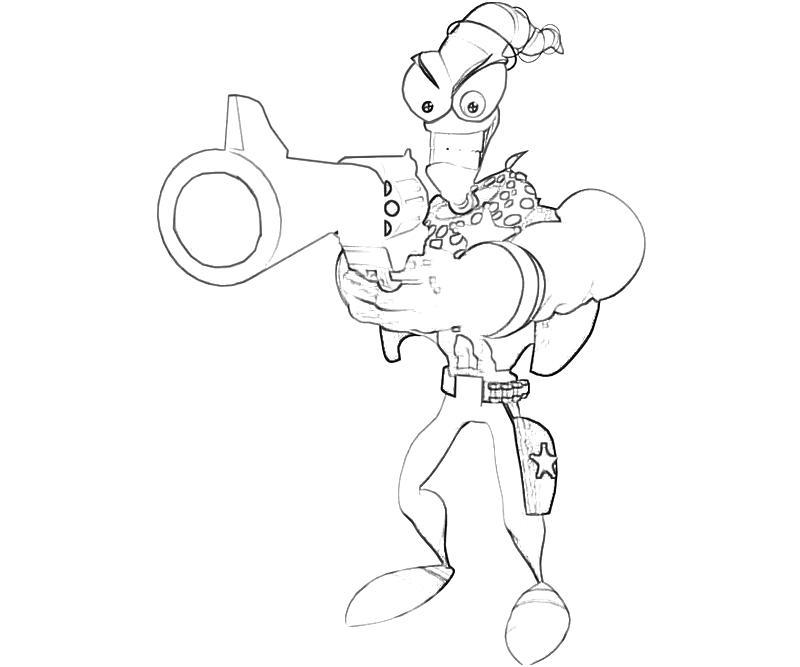 Earthworm Jim Coloring Pages Coloring Coloring Pages
