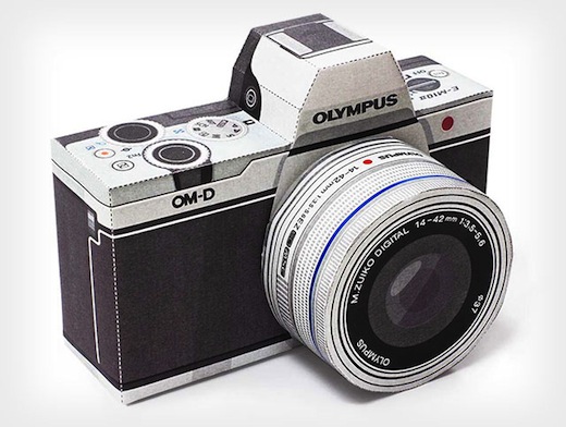 Print out and fold your own paper cameras