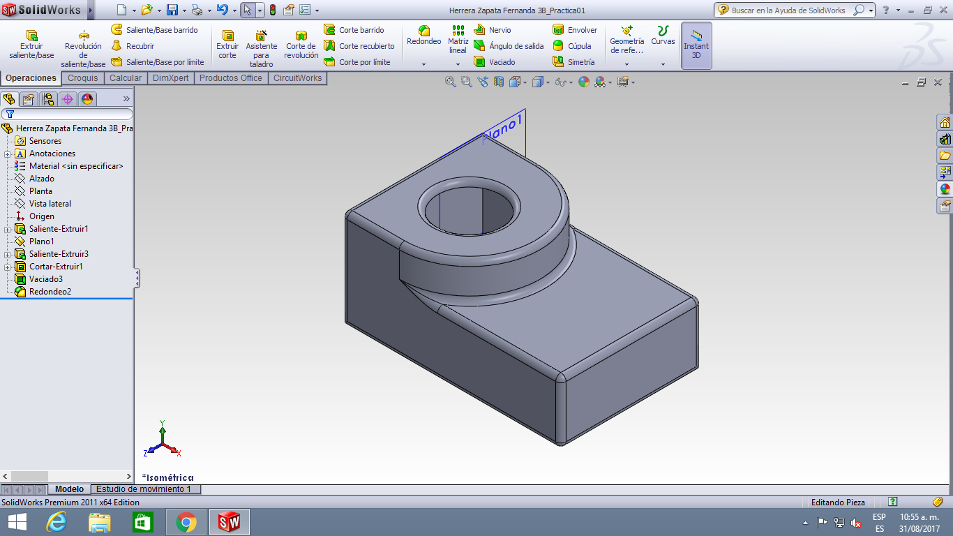 Herrera Z Fernanda SolidWorks Clase2017: Pacial 01