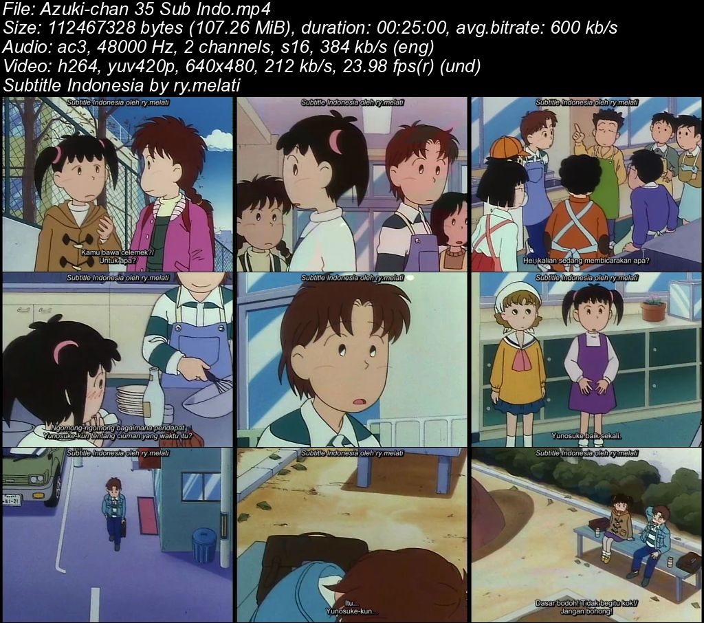 Ri's Notes︙リのメモ帳: Azuki-chan/Azuki Bunny Episode 35 Subtitle Indonesia