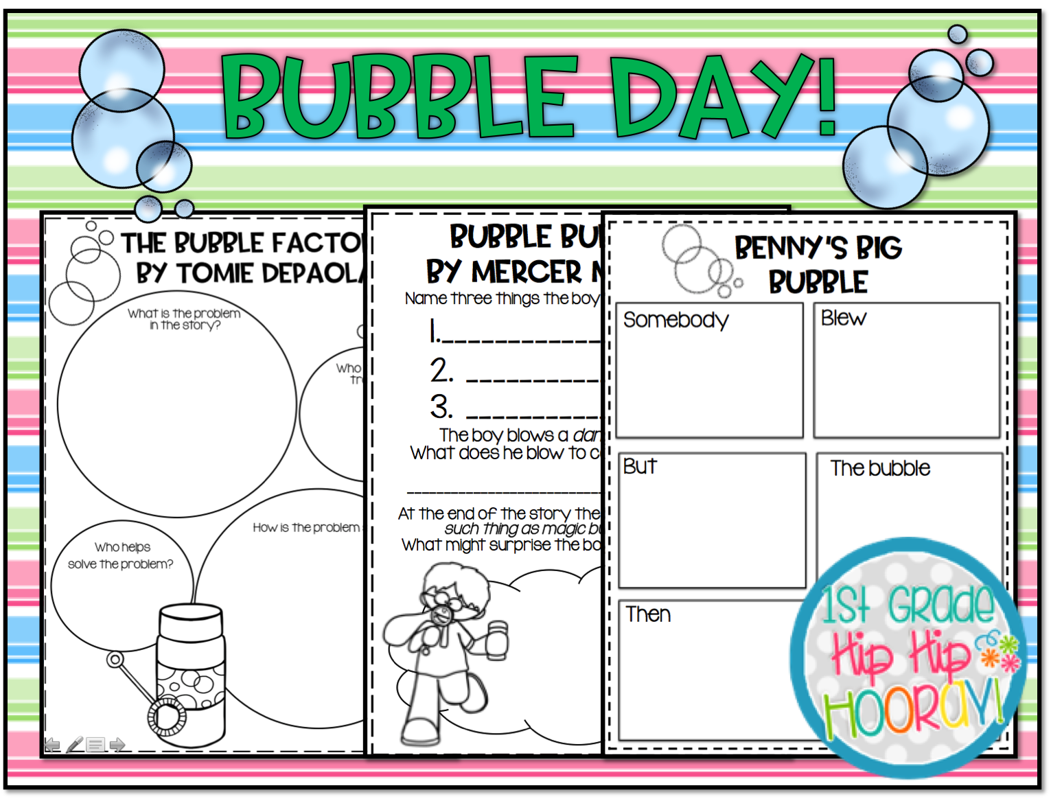 1st Grade Hip Hip Hooray!: Bubble Bubble...Let's Discover!