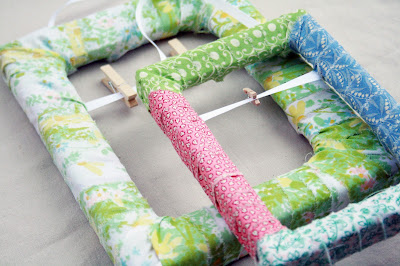 The Creative Place: DIY :: Fabric Scrap Wrapped Frame