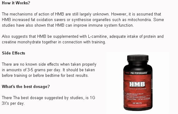 what is hmb supplement? what's desired and undesired effects?The ...