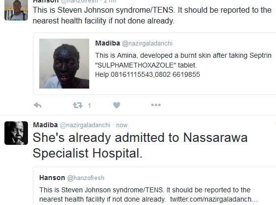 Nigerian Girl Suffers Skin Burn After Taking Septrin Antibiotic..Girl ...