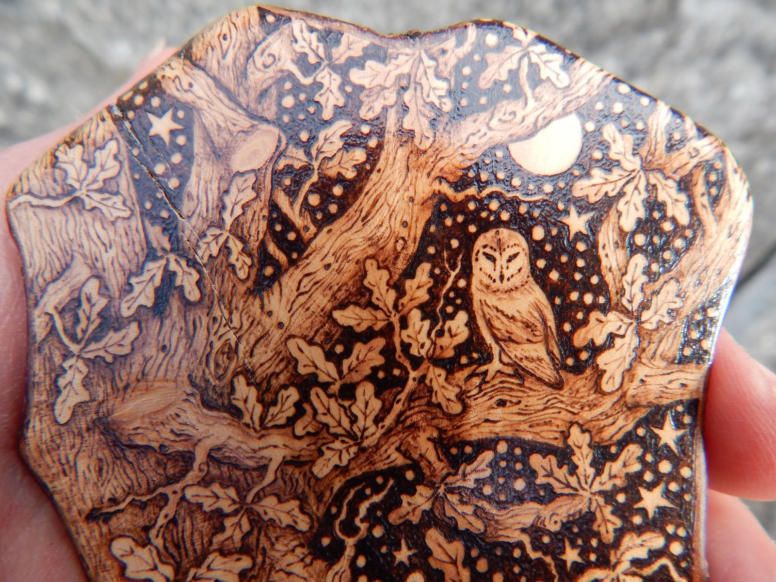 ENCHANTED-ART - Pyrography and Illustration: Pyro -Art Piece : 'Family ...