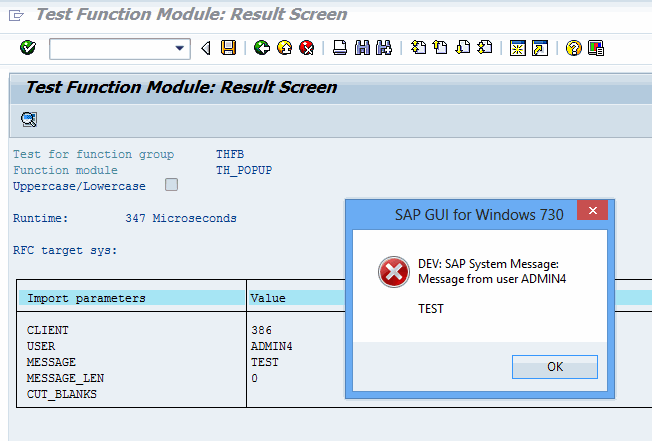 Sap Basis For Beginner How To Send A Dialog Message To Login User