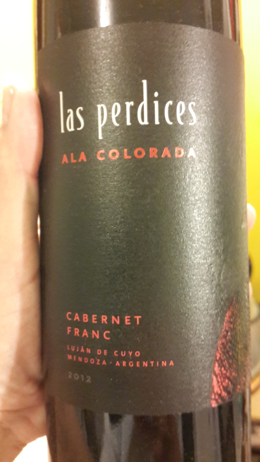 Libritos y Vinitos: Las Perdices Ala Colorada Cabernet Franc 2012 de ...