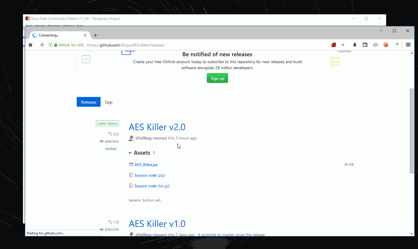 AES-Killer - Burp Plugin To Decrypt AES Encrypted Traffic Of Mobile Apps
