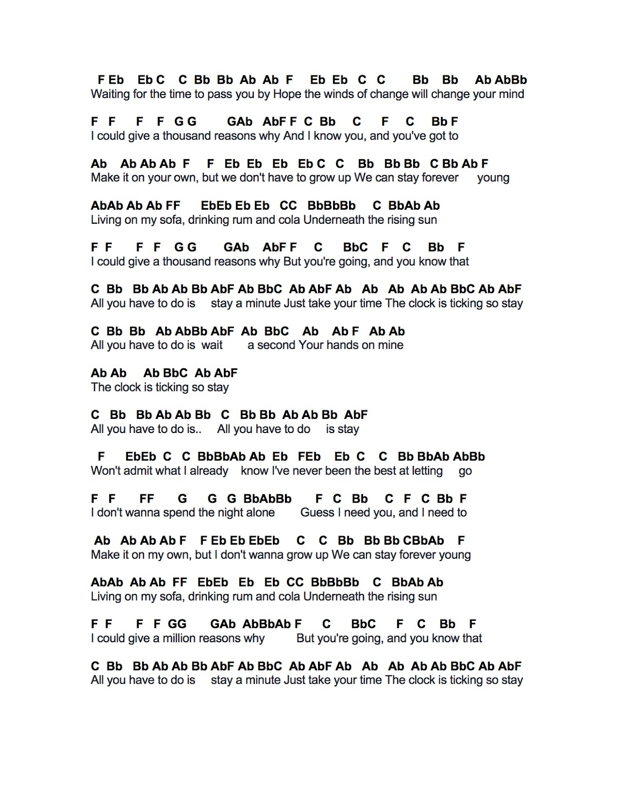 Flute Sheet Music: Stay