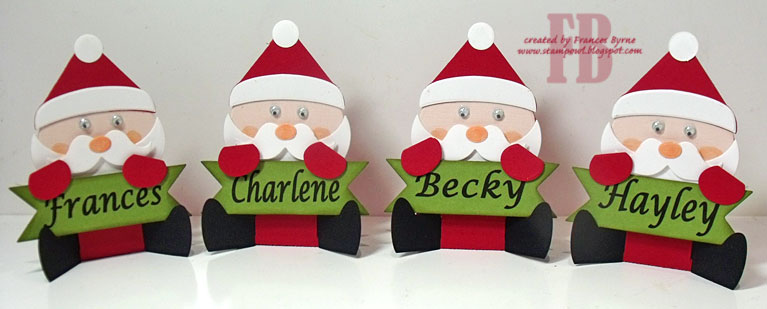 StampOwl's Studio: Santa & Snowman Place Cards