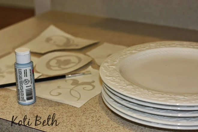How to Paint Plates - Koti Beth