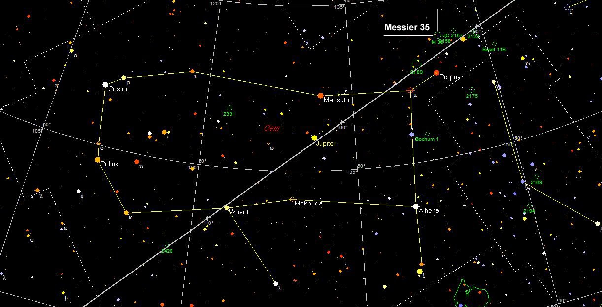Cabine du Jardin deux: Messier 35