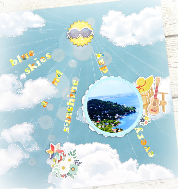 Scrapping With Yvette: Blue Skies And Sunshine Everyday | My Creative ...