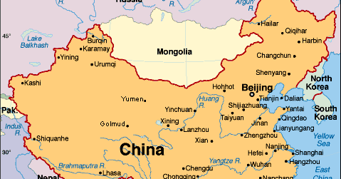 Letak Wilayah Daratan Negara China - SHARING ILMU