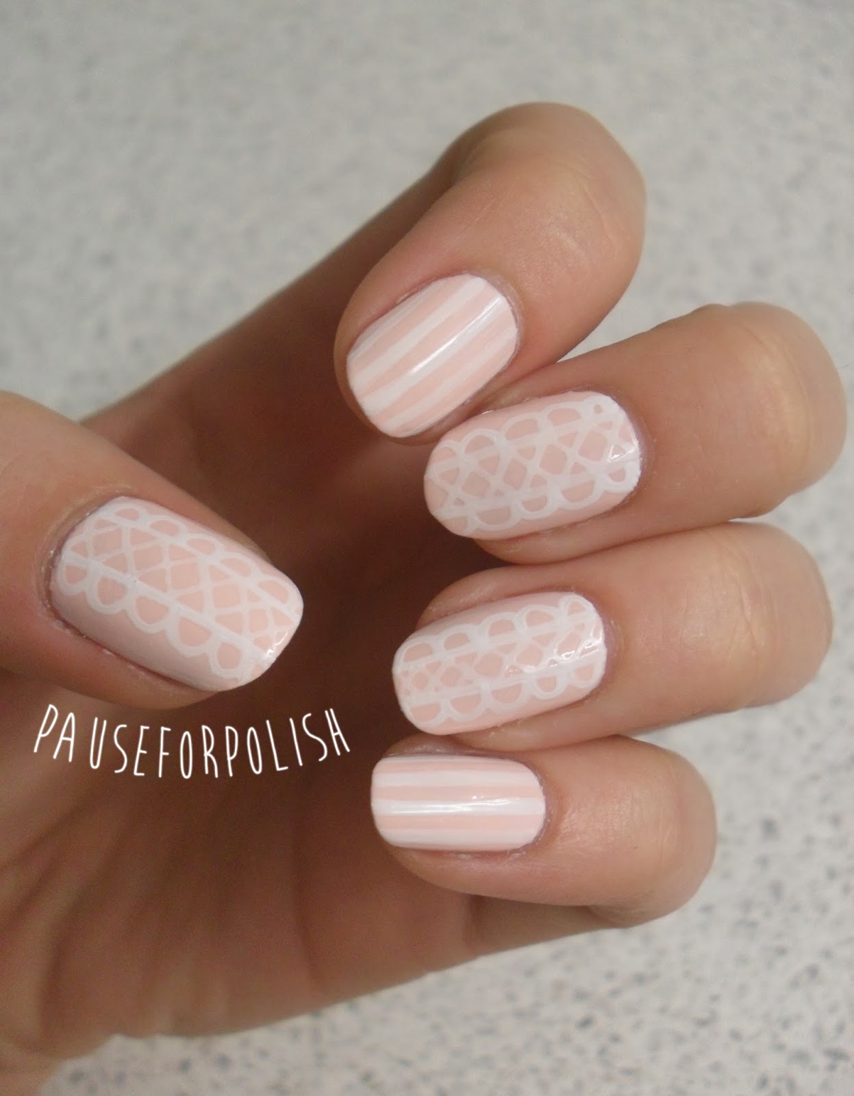 Pause For Polish: 33 Day Challenge: Mani Featuring 2 Patterns