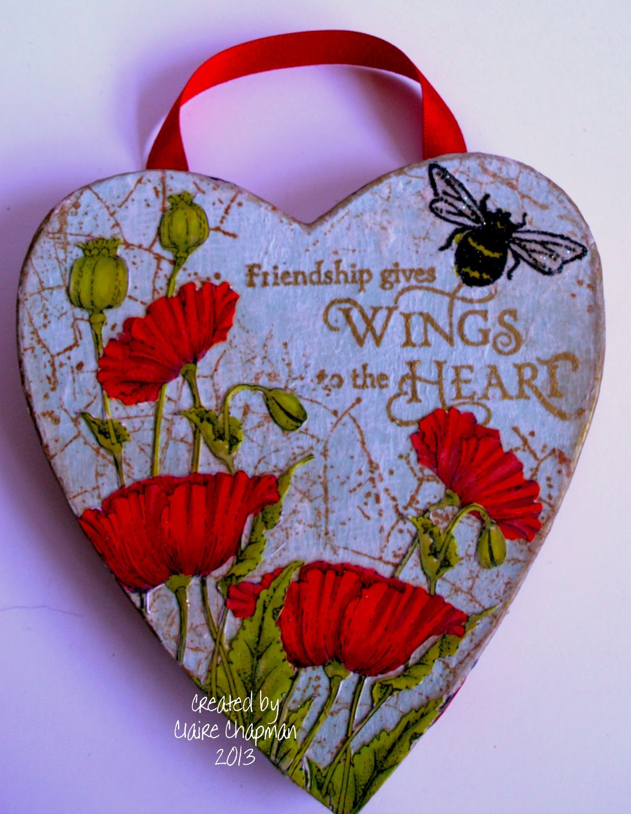 Claire's Crafty Creations: Friendship gives wings to the heart