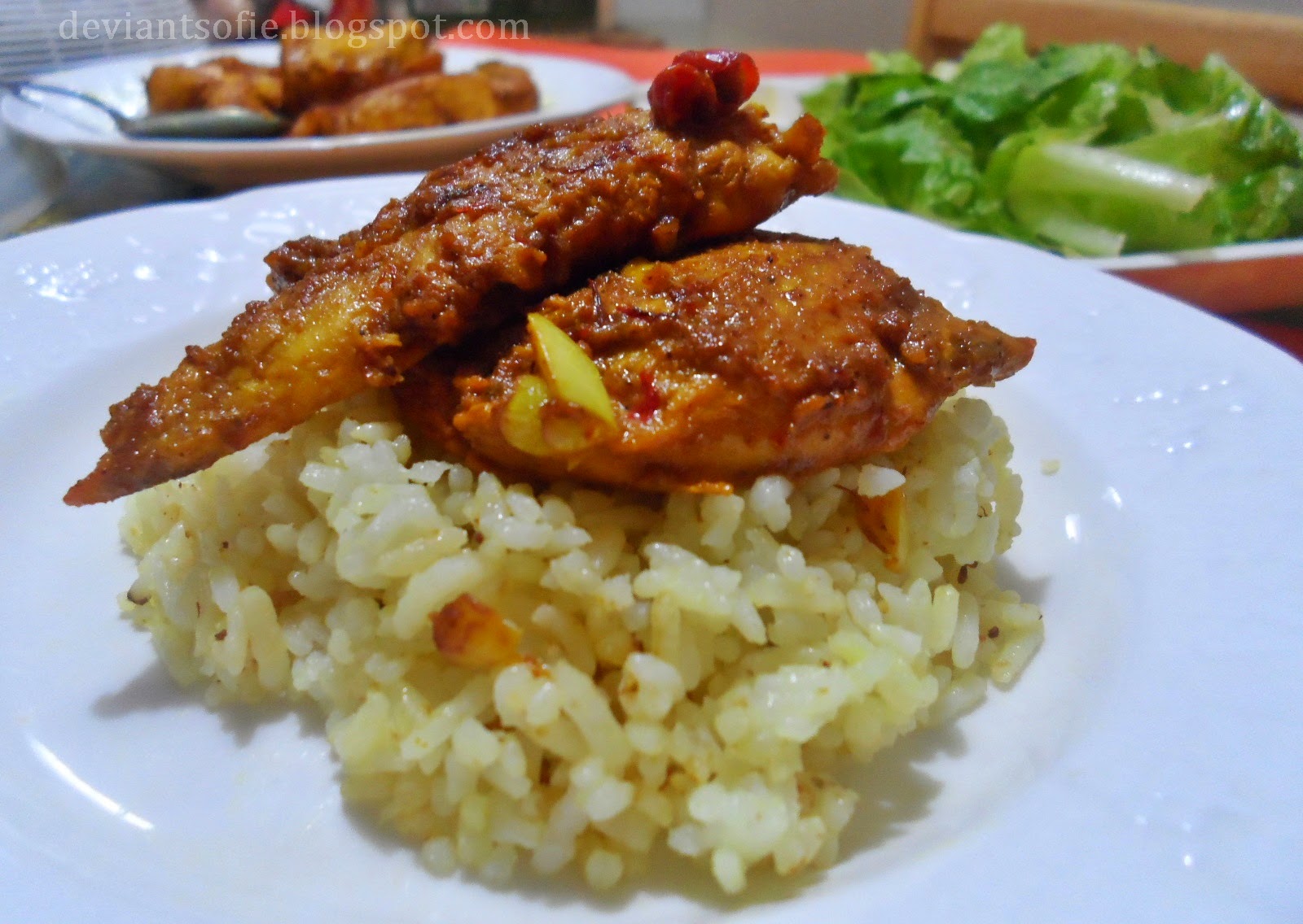 Deviant Sofie's ♥: Pan-fried Spicy Turmeric Chicken Recipe