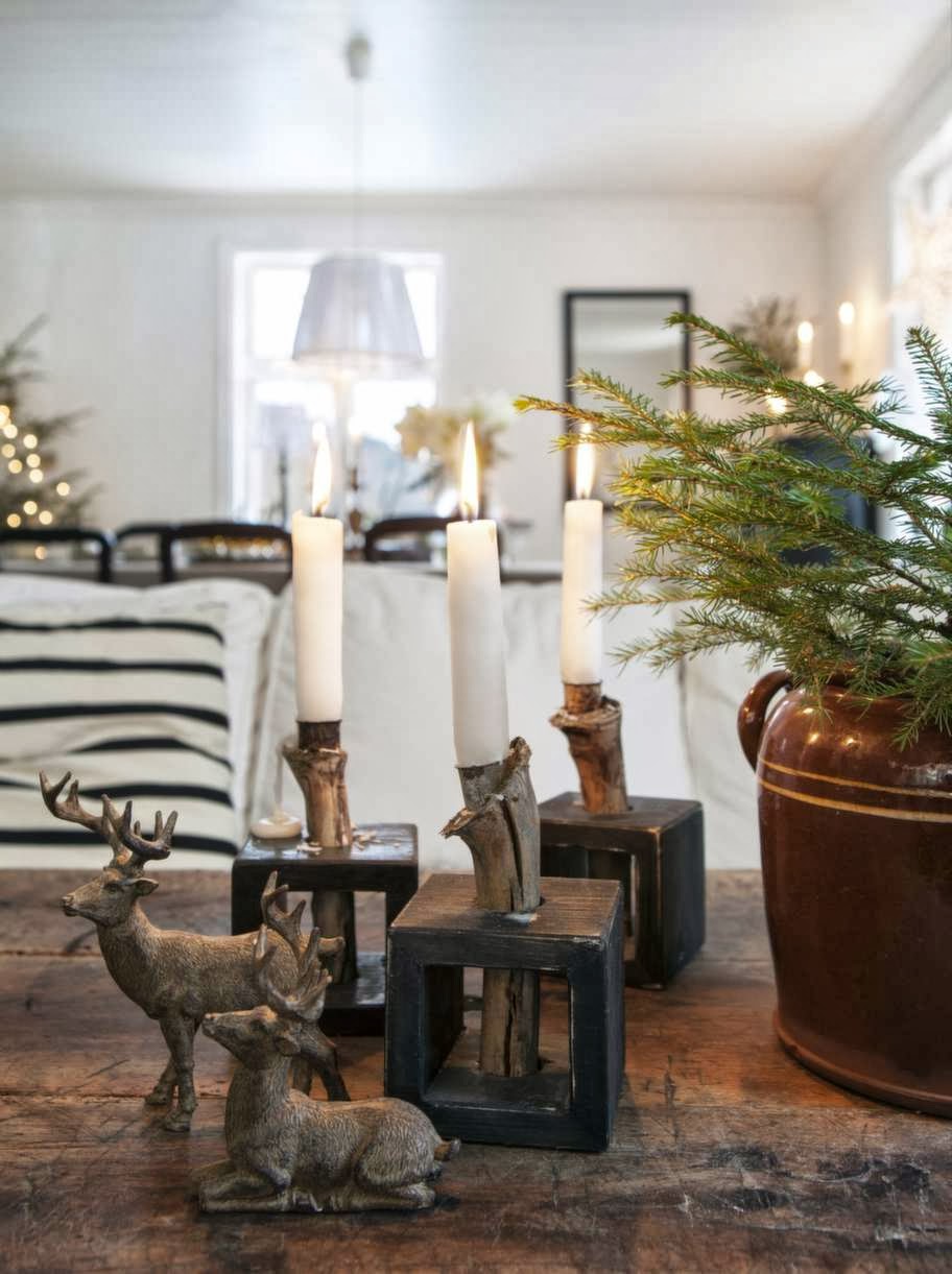 Keltainen talo rannalla: Kaunis joulukoti