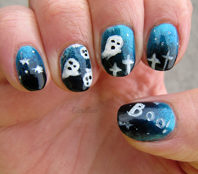 Halloween Boo-tastic manicure! - Cherry Colors - Cosmetics Heaven!