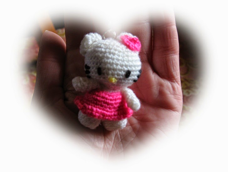 Crea Mon: Haken - Hello Kitty sleutel/tashanger