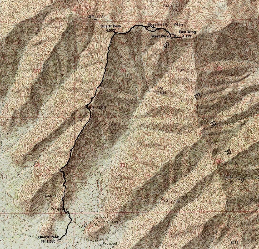 Earthline: The American West: Quartz Peak, 4,052', and Butterfly ...