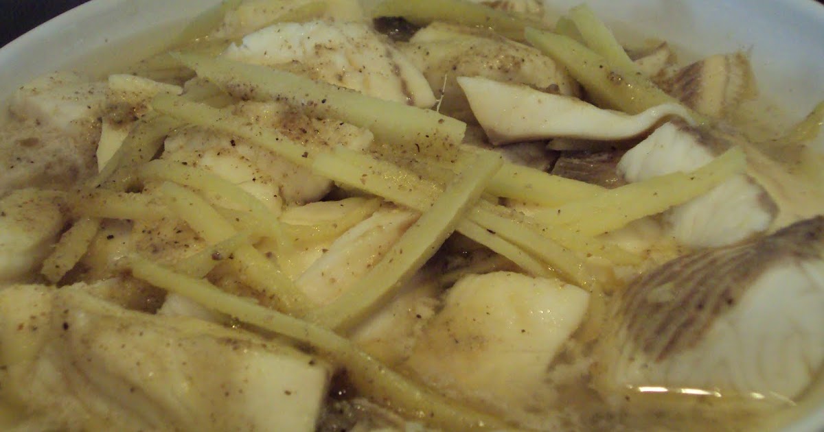 STEAM SLICED TILAPIA FISH with GINGER