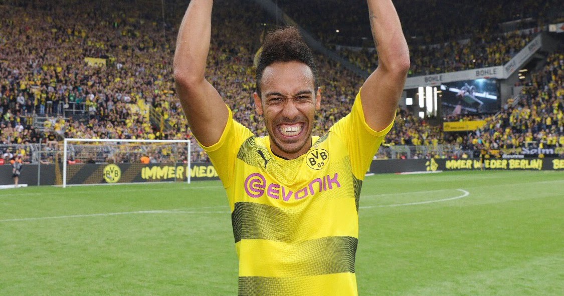 PHOTO: Pierre-Emerick Aubameyang beats Lawandowski to the German ...