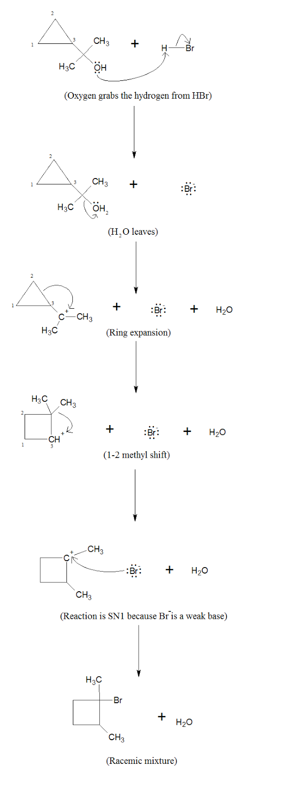 Organic II (CHE 352-01 with K. Petersen): Ring Expansion Problem