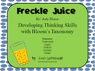 Lucky in Learning: Freckle Juice