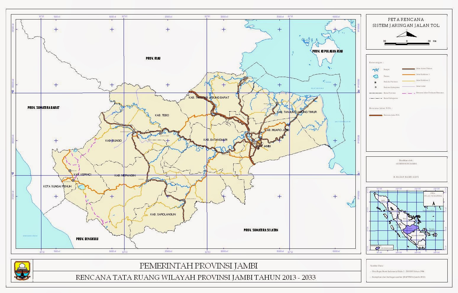 FORUM TATA RUANG : PETA RENCANA SISTEM JARINGAN JALAN TOL PROPINSI JAMBI