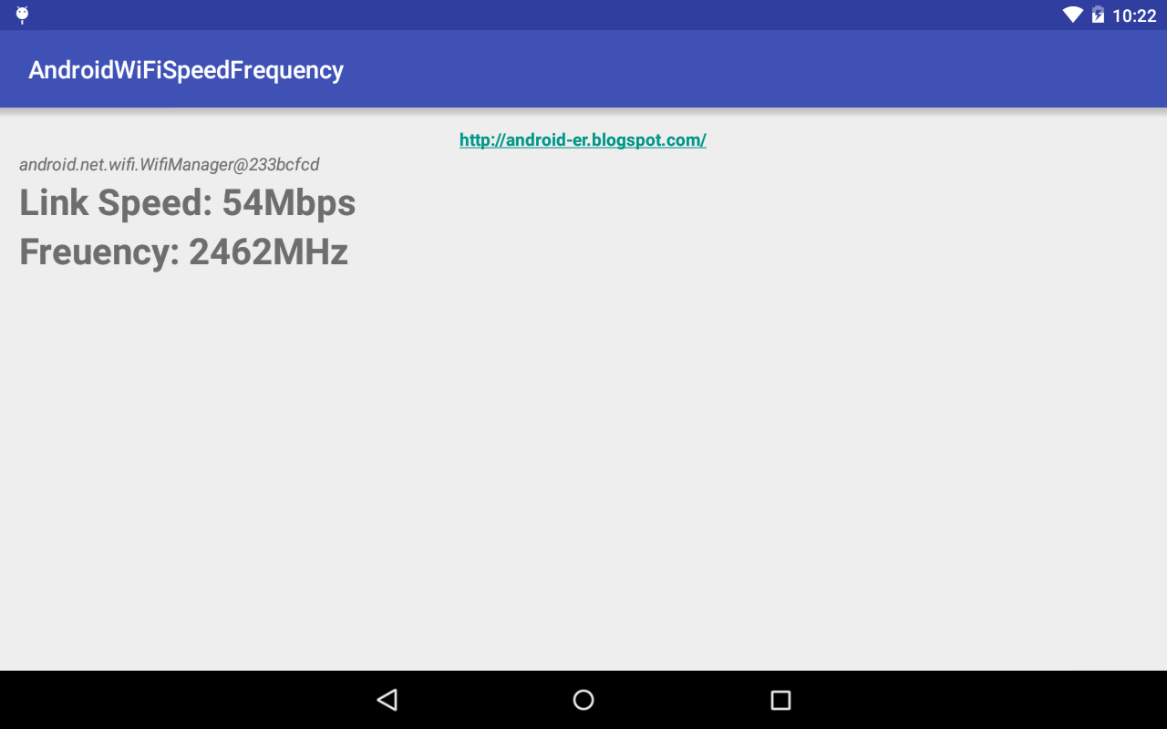 Android-er: Get WiFi link speed and frequency
