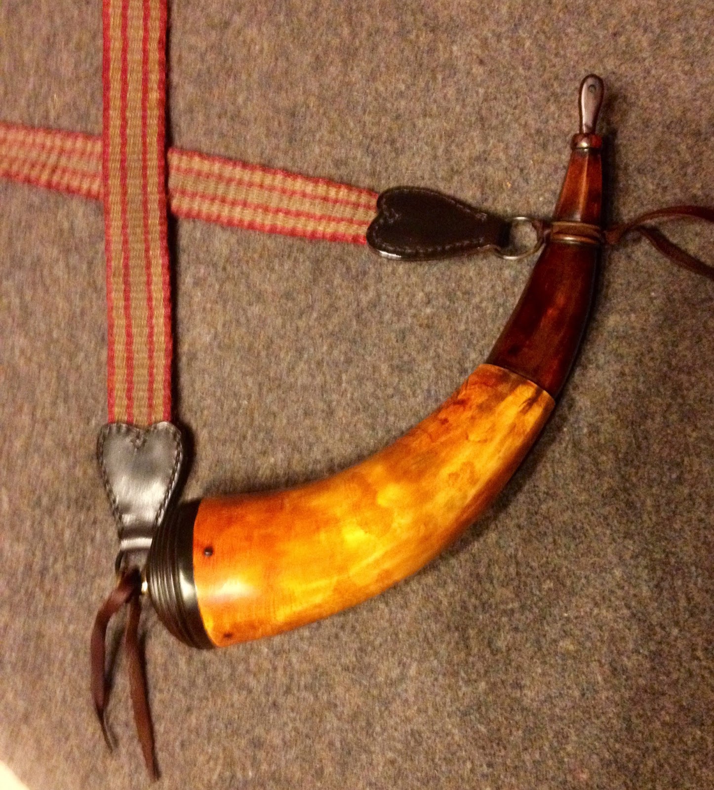 Contemporary Makers: Hunting Pouch and Powder Horn by Harry Hawthorne