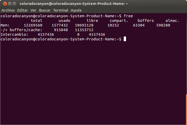 Linux y Hardware - ¿cuanta memoria tengo? - Comando free | Aplicaciones ...