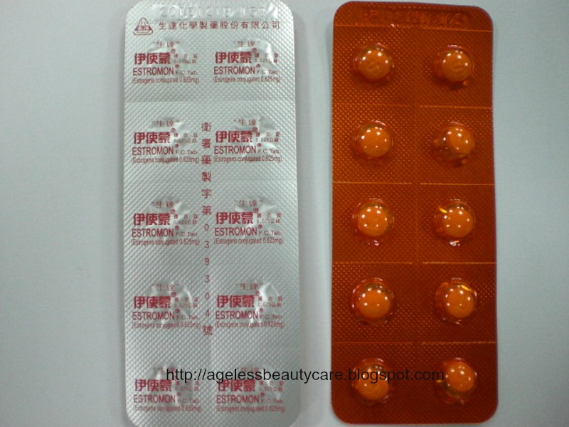 Ageless Beauty Care: Estrogen pills estromon